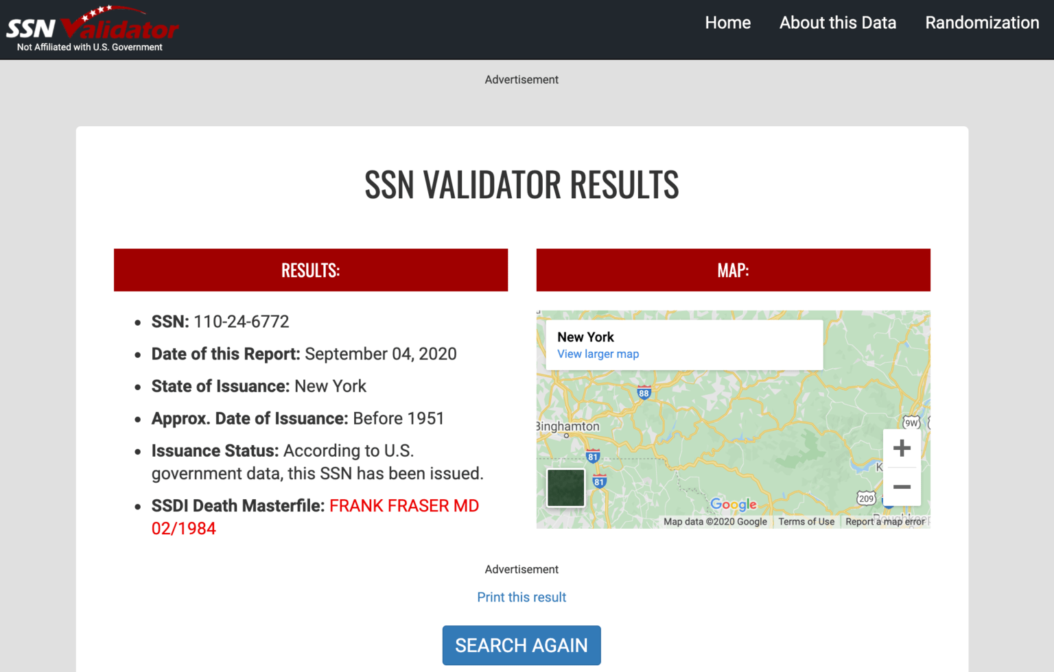 美国SSN验证器 – 1024.ee