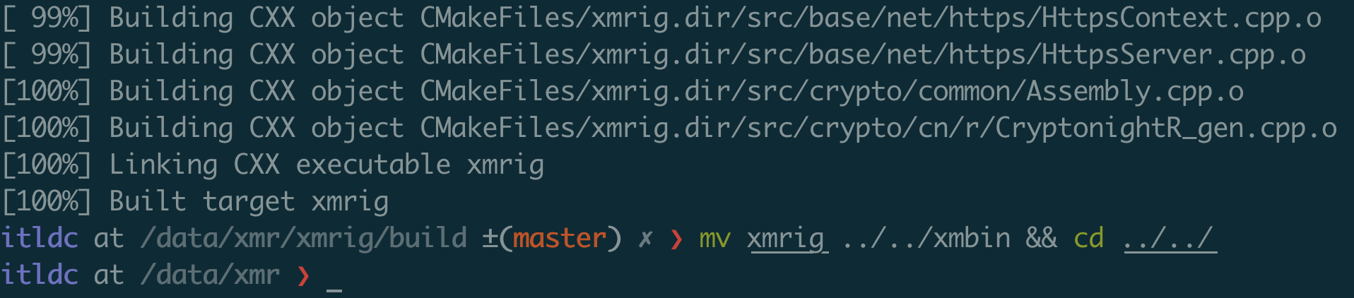 编译挖矿xmr – 取消donate – 1024.ee